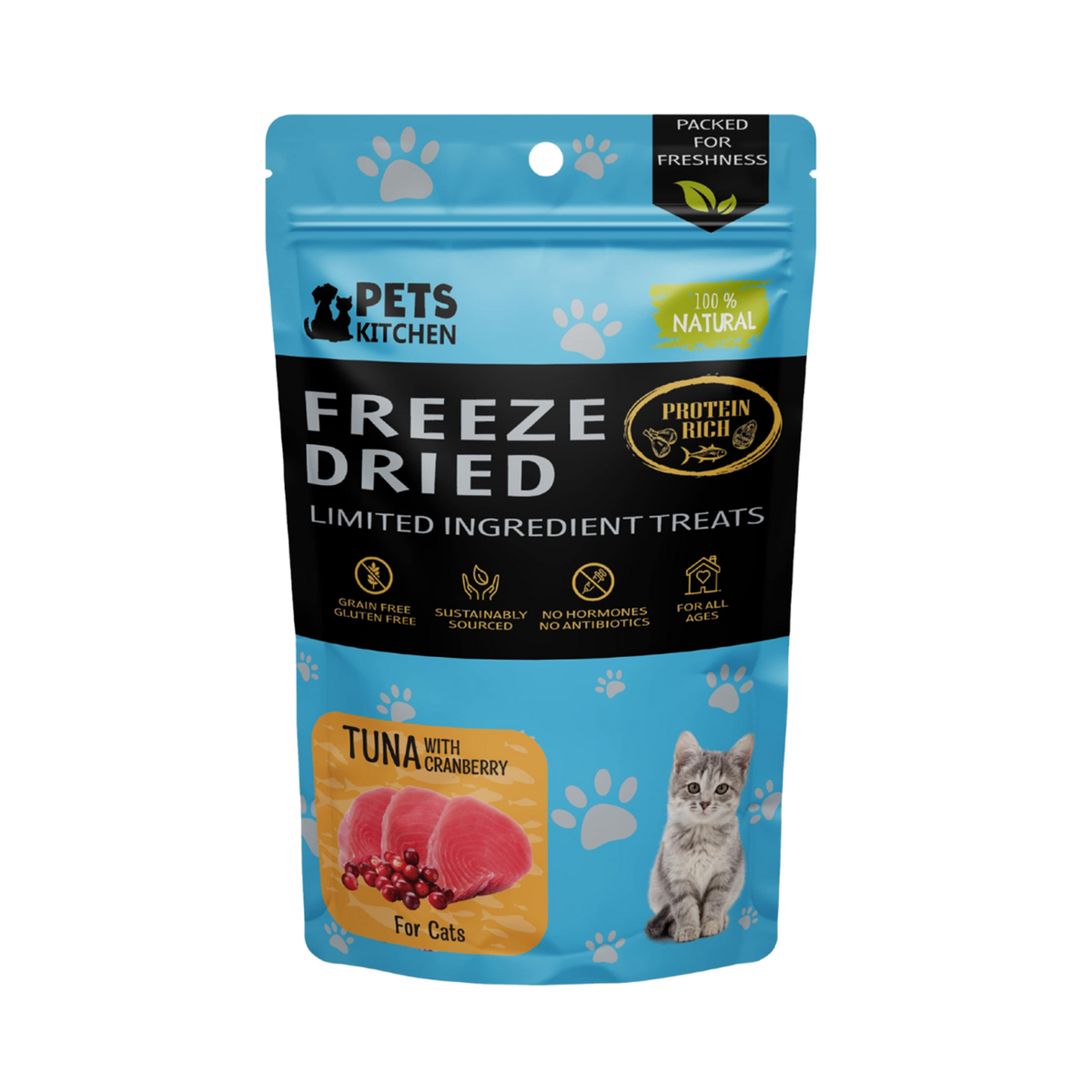 Pets Kitchen Freeze Dried Tuna with Cranberry Treats For Cats – Pets ...