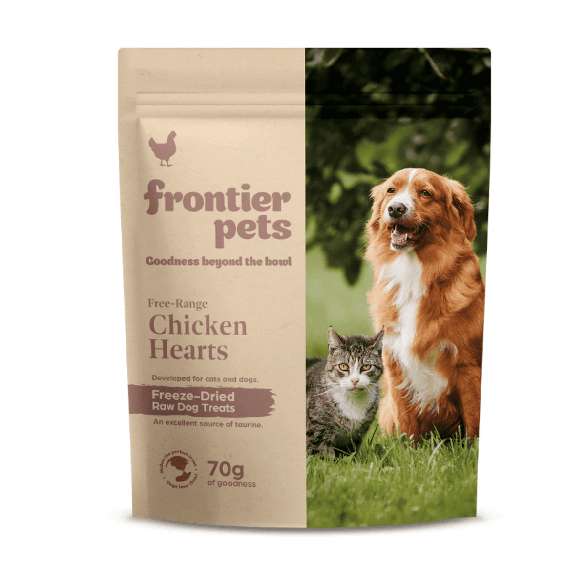 Frontier Free-Range Freeze-Dried Raw Chicken Heart Treat – Pets' Station