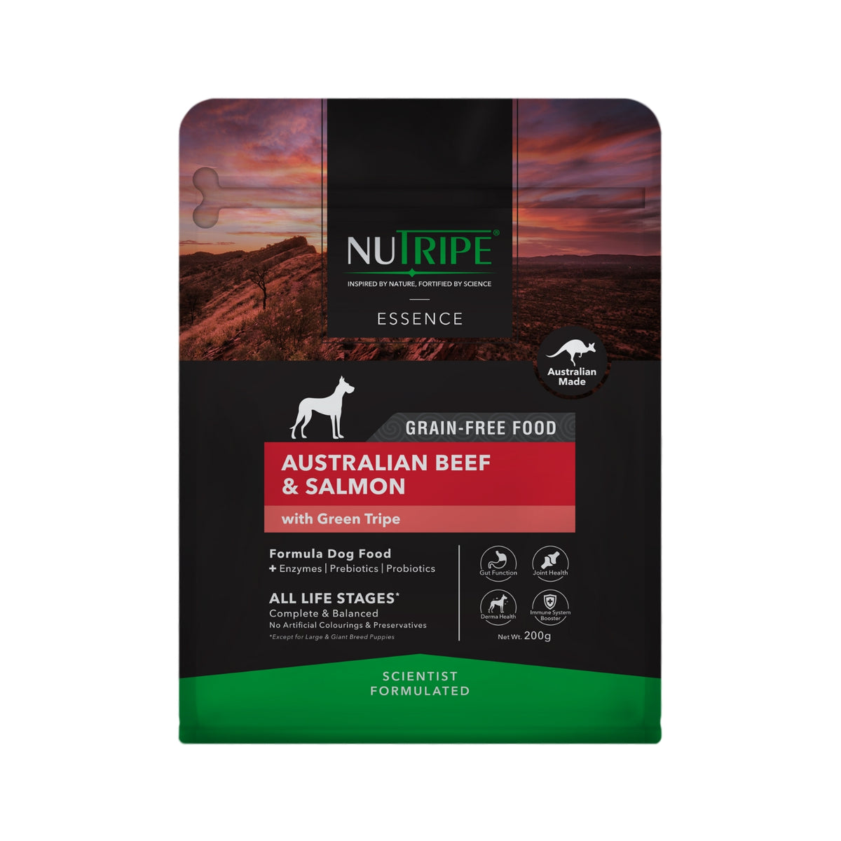 Nutripe Essence Australian Beef & Salmon with Green Tripe Dog Dry Food ...