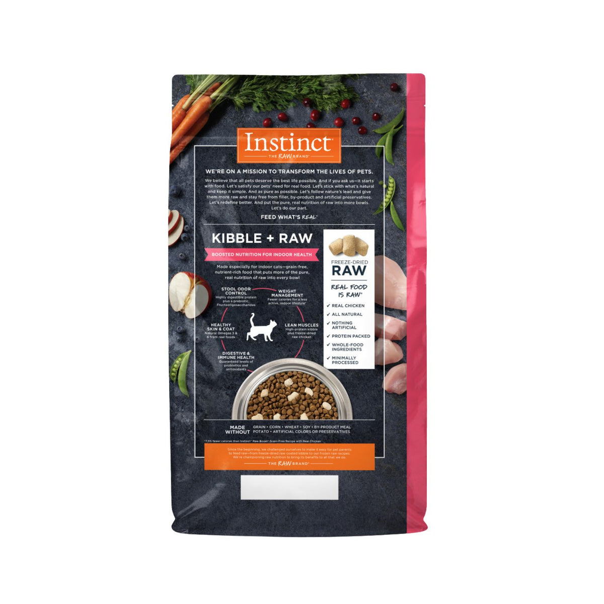 Instinct Raw Boost Indoor Grain-Free Recipe with Real Chicken Dry Cat ...
