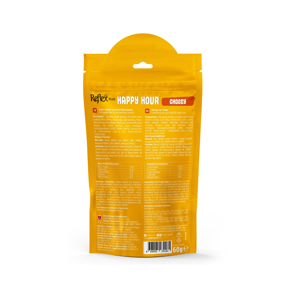 Reflex Happy Hour Choosy Adult Cat Treats – Pets' Station