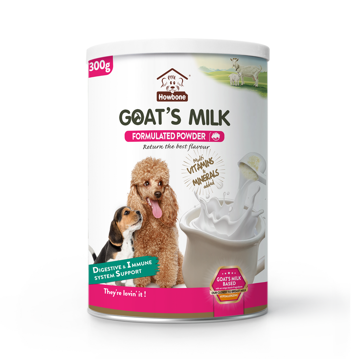 HOWBONE Goat's Milk Formulated Powder for Dogs – Pets' Station