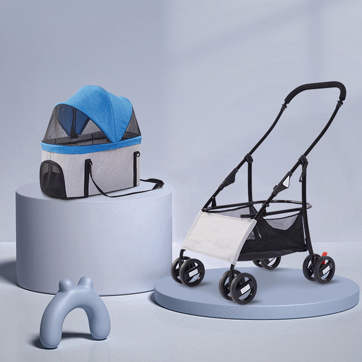 Hapair Folding 4-Wheeled Detachable Stroller – Pets' Station