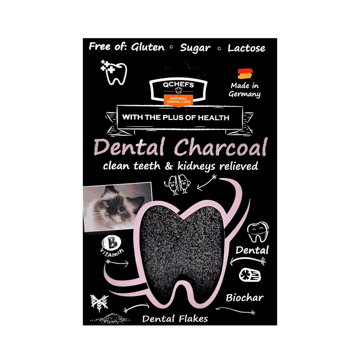 Qchefs Cat Dental Charcoal Flakes – Pets' Station