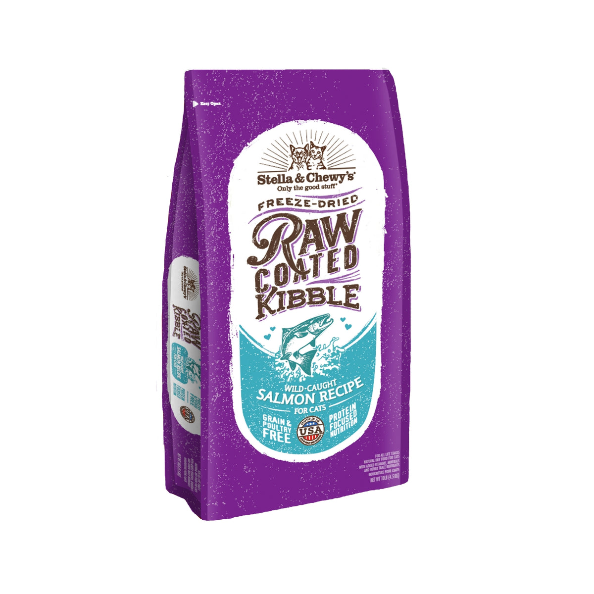 Stella & Chewy’s Raw Coated Kibble Wild Caught Salmon Grain-Free Dry C ...