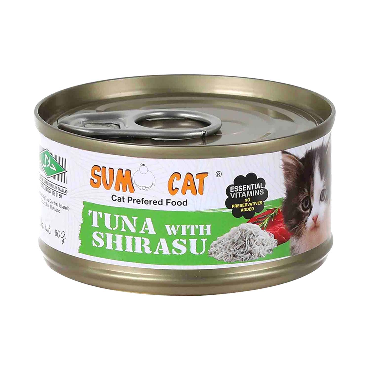 Sumo Cat Premium Tuna With Green Tea Canned Cat Food – Pets' Station