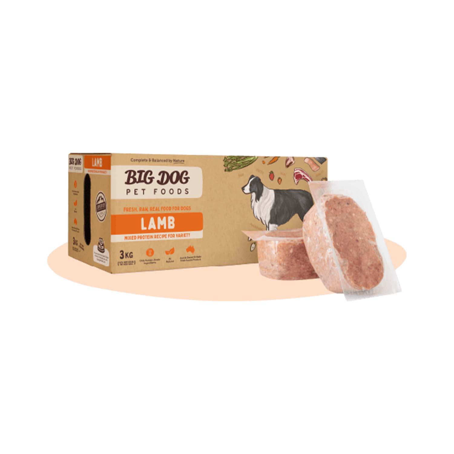 Big Dog Combo Rolls Barf Frozen Raw Dog Food – Pets' Station