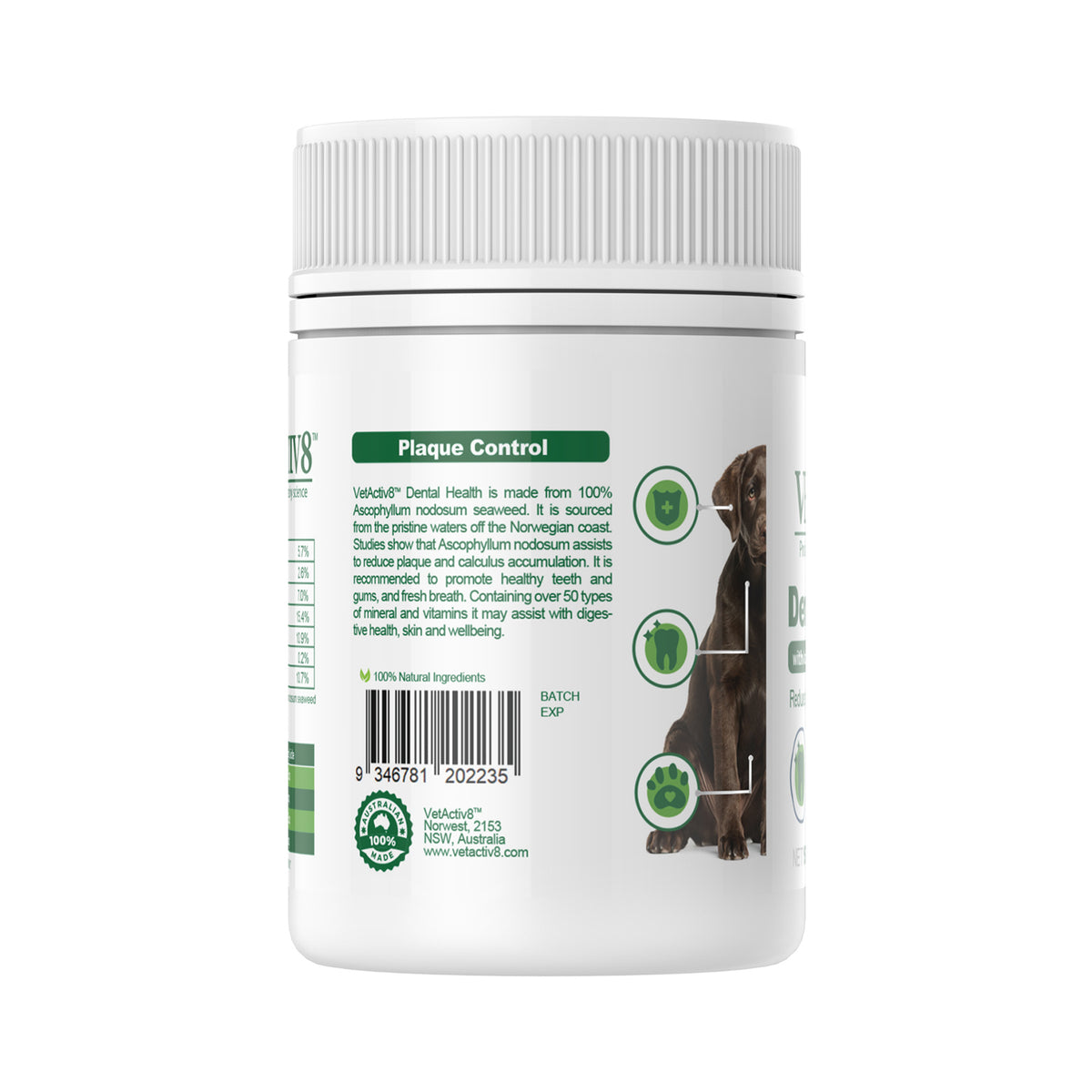 Vetactiv8 Dental Health Dog Supplement – Pets' Station