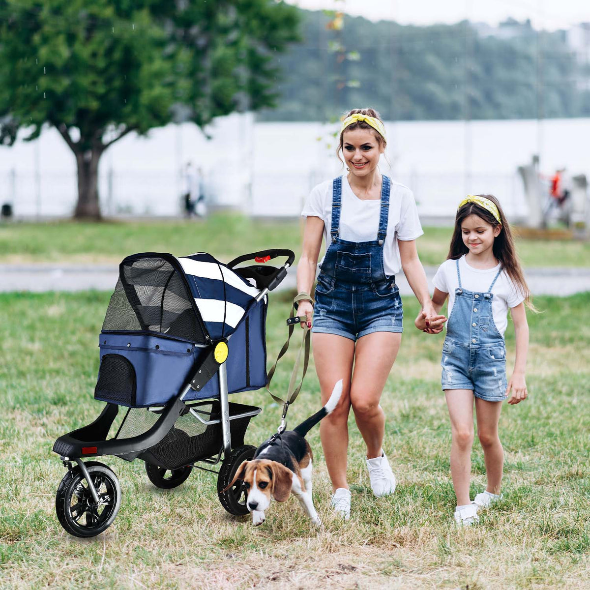 2gather Premium Pet Stroller (blue) – Pets' Station