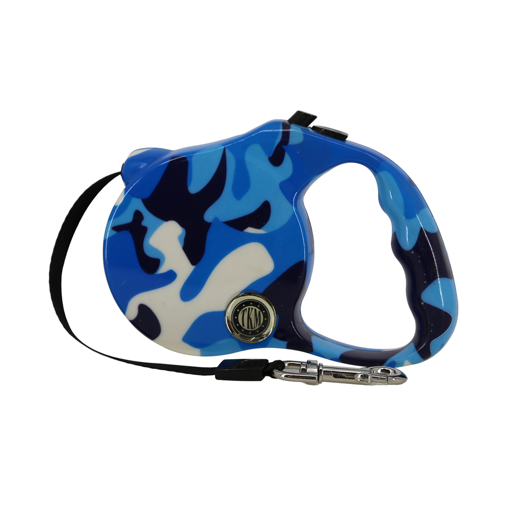 Bobo TKM Retractable Dog Camo Lead (Blue) – Pets' Station