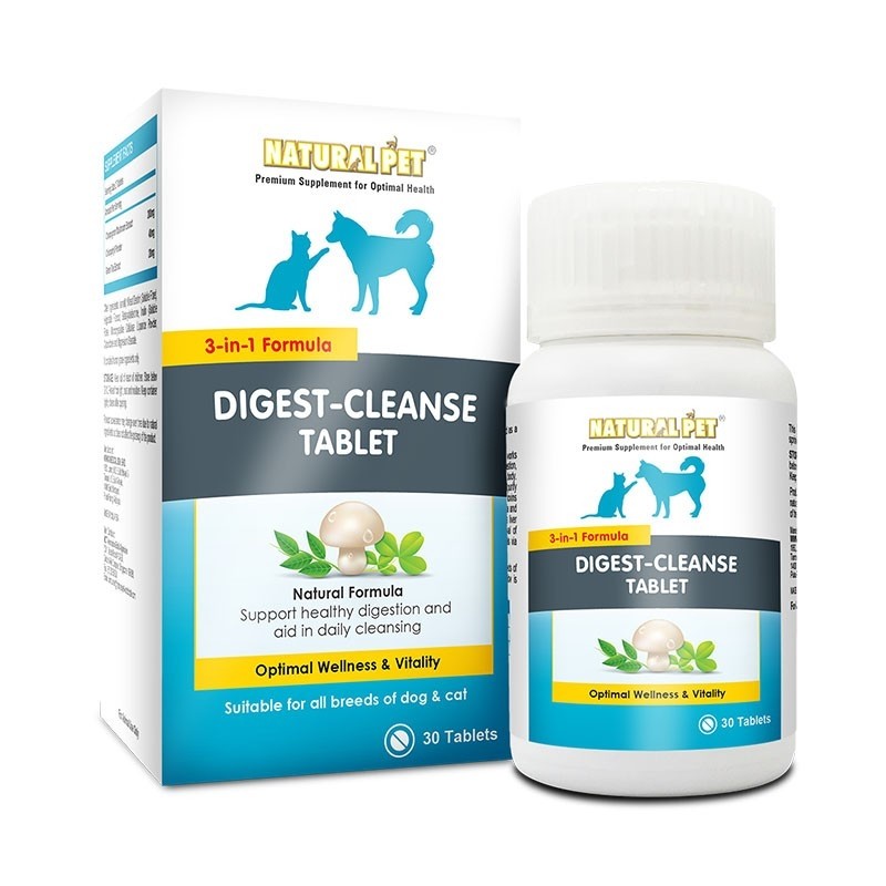 Natural Pet Digest & Cleanse Tablet (Dogs & Cats) – Pets' Station
